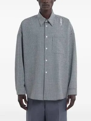 Marni Check Pattern Shirt - Black