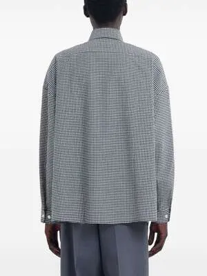Marni Check Pattern Shirt - Black