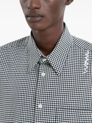 Marni Check Pattern Shirt - Black
