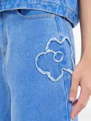 Marni Embroidered Straight-leg Jeans