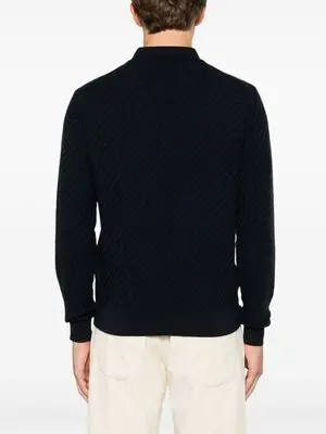 Brioni Trama Polo Shirt - Blue