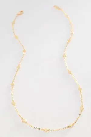 Anthropologie By Anthropologie Ty Clover Chain Necklace Butter