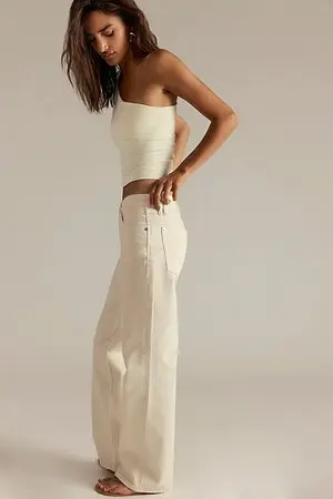 Free People We The Free Tennessee Low-rise Boyfriend Jeans - Ecru