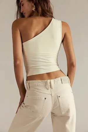 Free People We The Free Tennessee Low-rise Boyfriend Jeans - Ecru