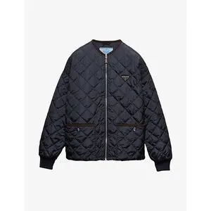 Prada Quilted Re-nylon Jacket - Blue
