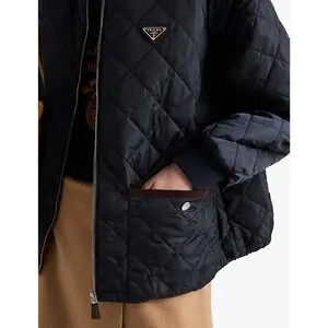 Prada Quilted Re-nylon Jacket - Blue