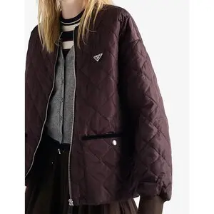 Prada Quilted Re-nylon Jacket - Brown