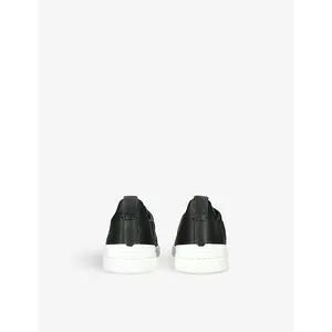Zegna X3 Triple Stitch Secondskin Shearling Leather Low-top Trainers - Black
