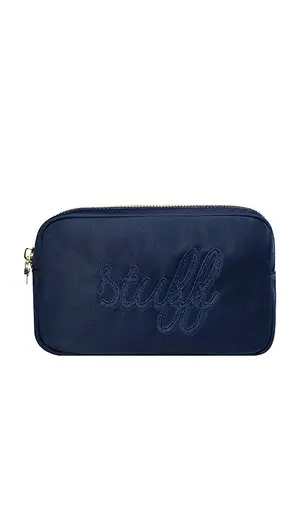 Stoney Clover Lane Embroidered Small Pouch - Navy
