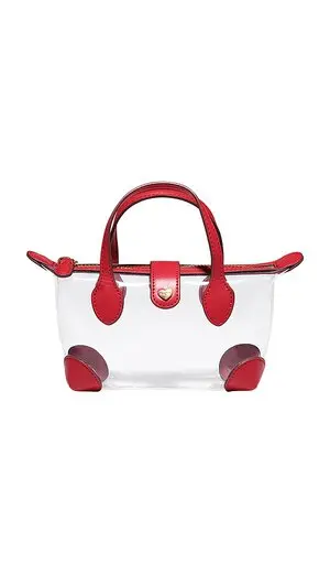 Stoney Clover Lane Clear Micro Pouchette - Red