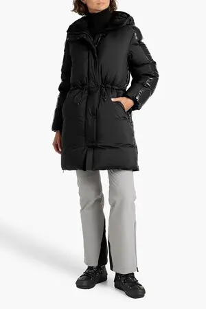 Aztech Mountain Badrutts Quilted Hooded Down Coat - Black