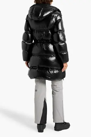 Aztech Mountain Badrutts Quilted Hooded Down Coat - Black