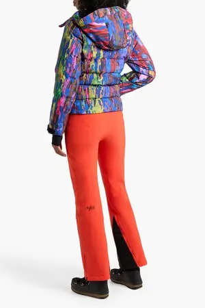Aztech Mountain Quilted Printed Down Ski Jacket - Multicolor