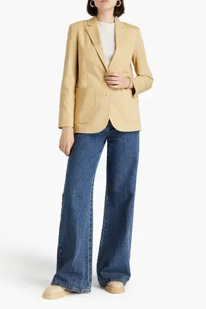 Theory Cotton-blend Twill Blazer - Sand