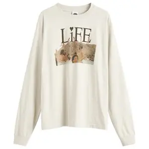 GOOD MORNING TAPES Life Long Sleeve T-shirt - Natural