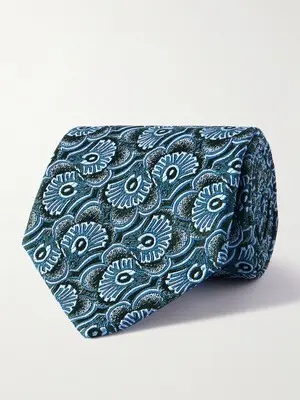Charvet 8.5cm Silk-jacquard Tie - Blue