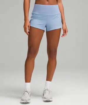 Lululemon Speed Up High-Rise Lined Short 2.5" Blue Willow