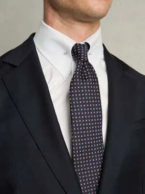 REISS Caldwell Regular-fit Cotton Pin-collar Shirt - White