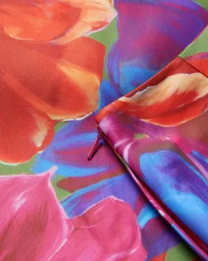 Ted Baker London Joralee Printed Wrap Midi Skirt