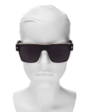 TOM FORD Metal Accent Square Sunglasses