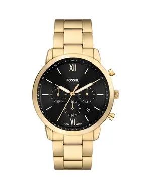 Fossil Neutra Chronograph, 44mm - Black/gold