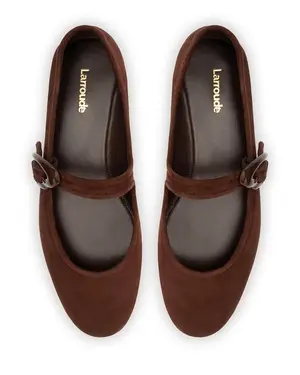 Larroude Verona Flats - Brown