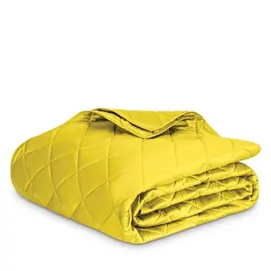 MATOUK Nocturne Sateen Quilt, King - Lemon
