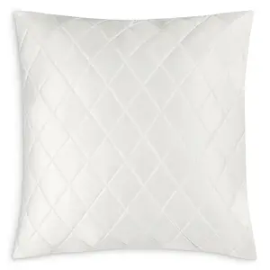 MATOUK Nocturne Sateen Quilted Euro Sham Bone