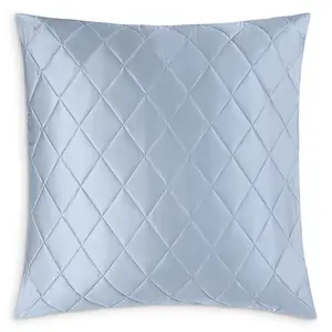 MATOUK Nocturne Sateen Quilted Euro Sham Hazy Blue