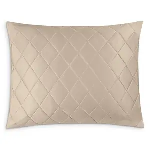 MATOUK Nocturne Sateen Quilted King Sham Khaki
