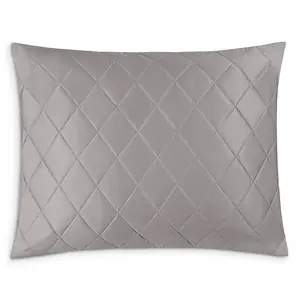 MATOUK Nocturne Sateen Quilted King Sham Platinum