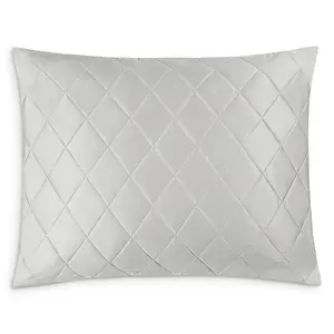 MATOUK Nocturne Sateen Quilted King Sham Silver