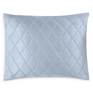 MATOUK Nocturne Sateen Quilted Standard Sham - Hazy Blue