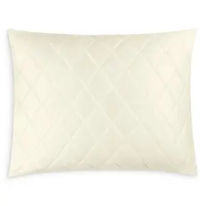MATOUK Nocturne Sateen Quilted Standard Sham - Ivory