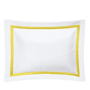 MATOUK Lowell Diamond Matelasse King Sham - Lemon