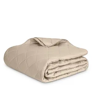 MATOUK Nocturne Sateen Quilt, Twin Khaki