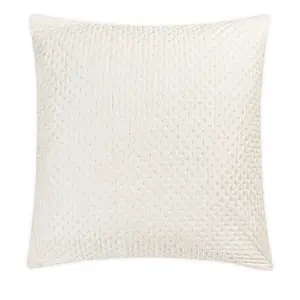 MATOUK Margaret Quilted Silk Euro Sham - Abalone