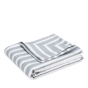 MATOUK Apollo Stripe Matelasse Coverlet, Queen - Dove