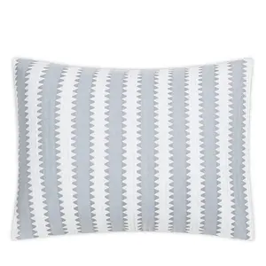 MATOUK Apollo Stripe Matelasse Boudoir Sham - Dove