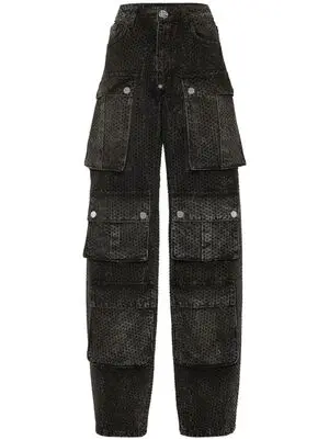 Philipp Plein Embellished Cargo Jeans