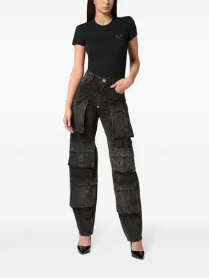 Philipp Plein Embellished Cargo Jeans