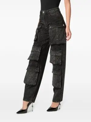 Philipp Plein Embellished Cargo Jeans