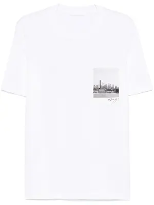 Helmut Lang Skyline Postcard T-shirt - White
