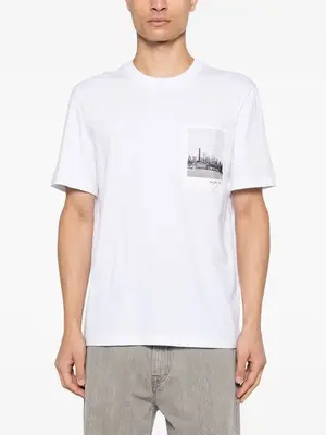 Helmut Lang Skyline Postcard T-shirt - White