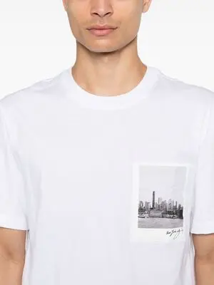Helmut Lang Skyline Postcard T-shirt - White