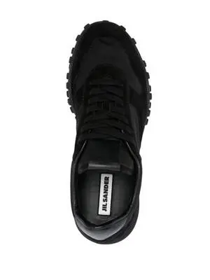 JIL SANDER Moon Panelled Sneakers - Black