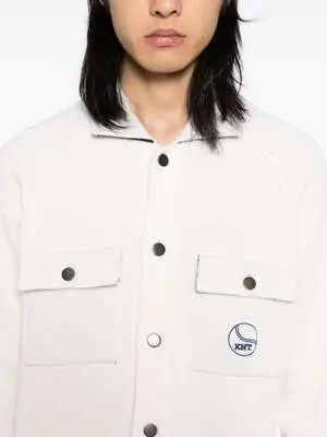 Kiton Embroidered Logo Jacket