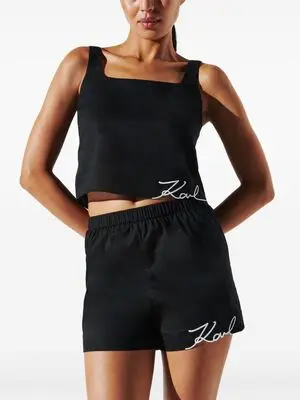 Karl Lagerfeld K/signature Cropped Top