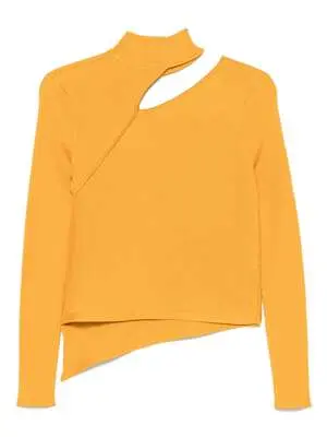 Dkny Cut-out Ribbed Sweater