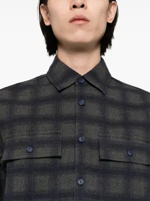 BOSS Plaid Long-sleeves Shirt